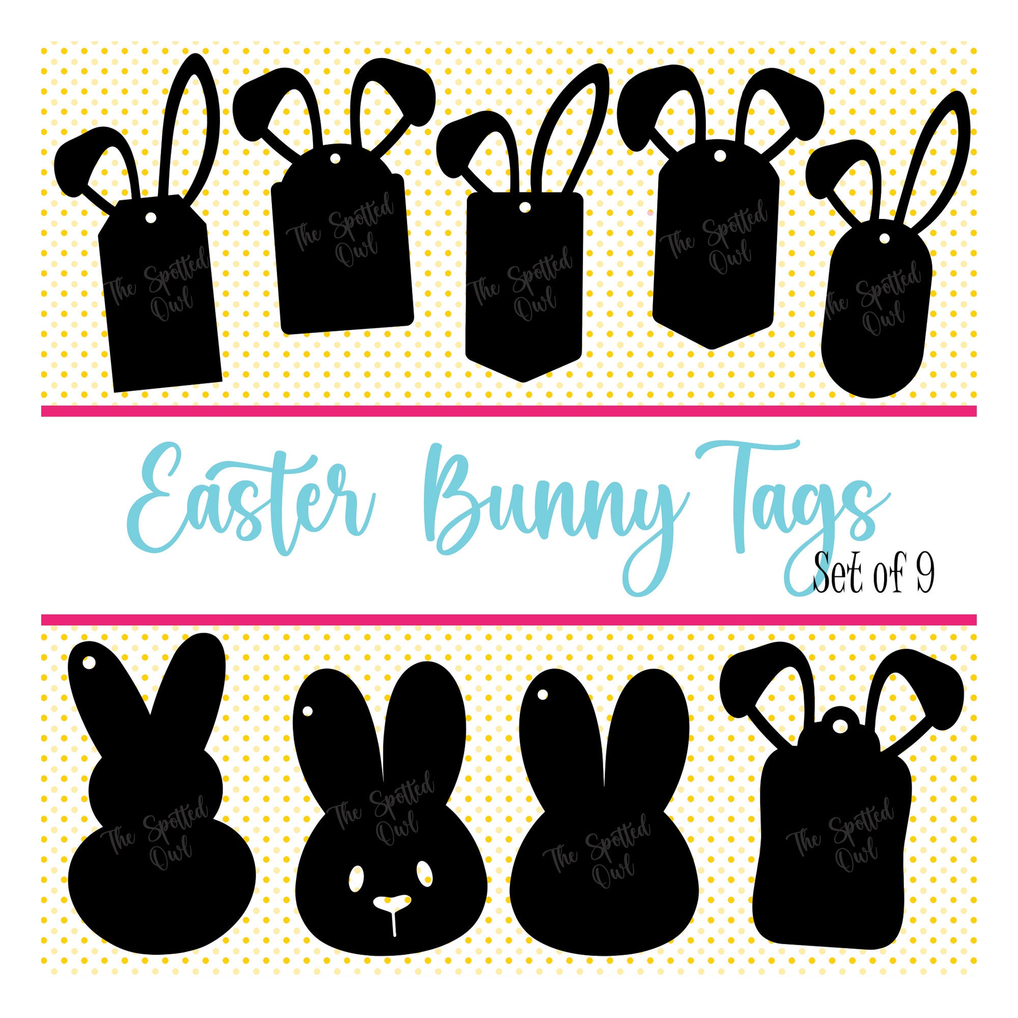 Easter Gift Tags SVG - Etsy