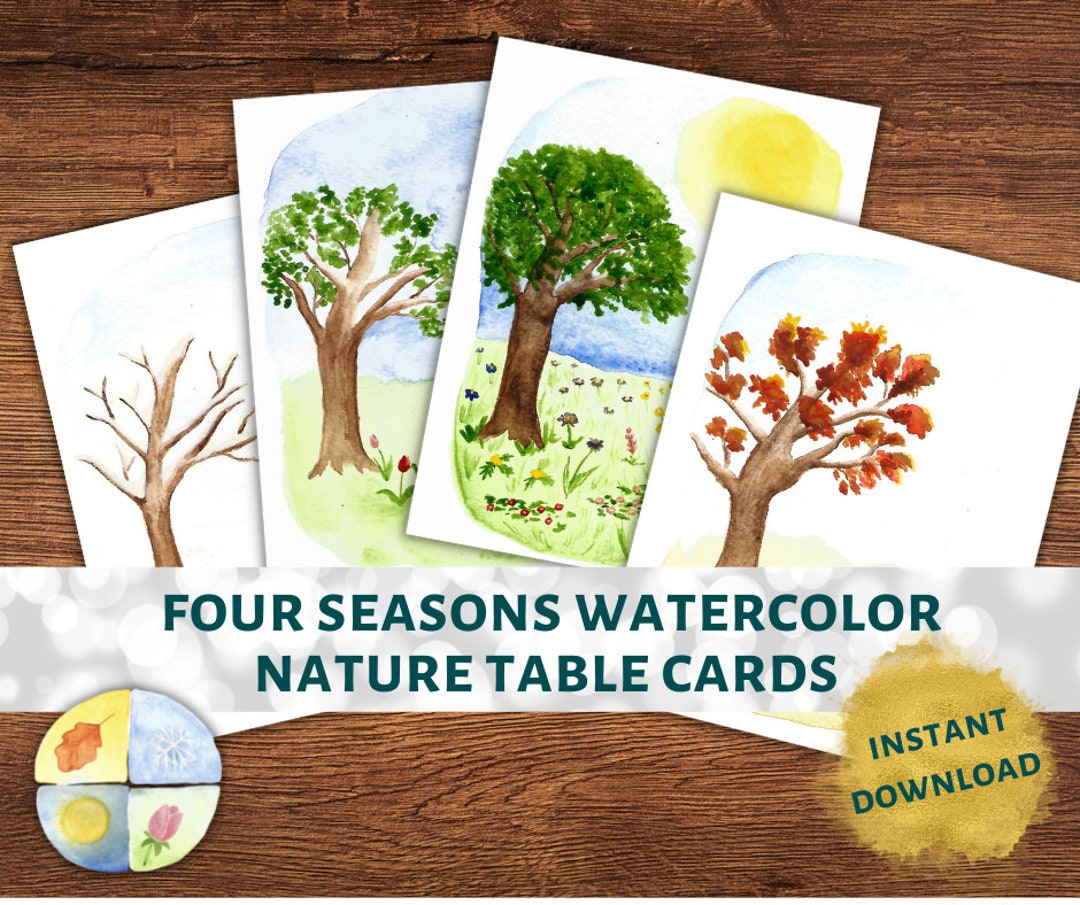PDF Four Seasons Seasonal Steiner Waldorf-inspired Watercolor Nature ...