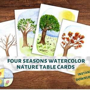 PDF Four Seasons Seasonal Steiner Waldorf-inspired Watercolor Nature ...