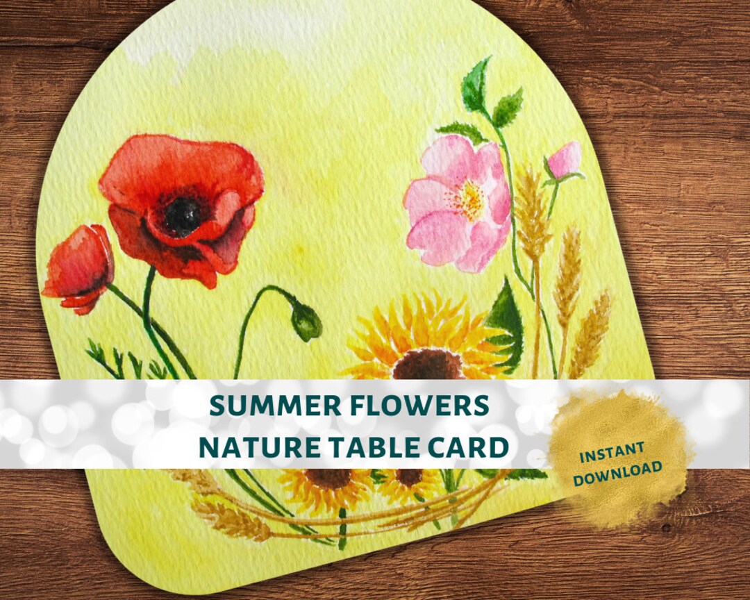 PDF Summer Nature Table Calendar Printable Harvest Lughnasadh Lammas ...