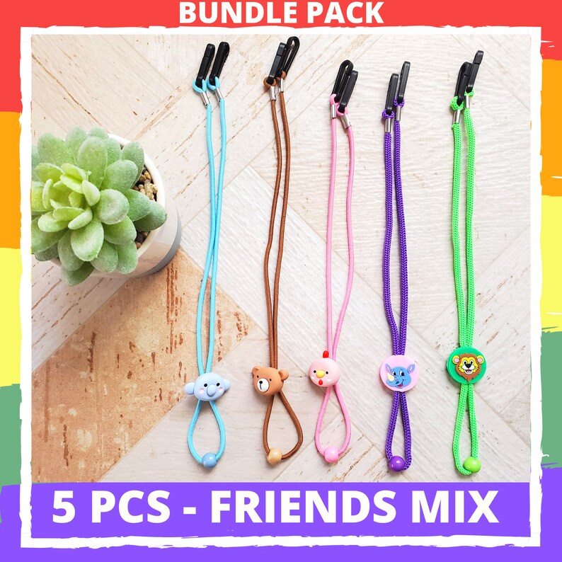 Multi Pack L Mask Lanyard Multi-color Face Mask Necklace - Etsy