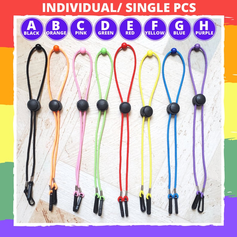 Multi Pack L Mask Lanyard Multi-color Face Mask Necklace - Etsy