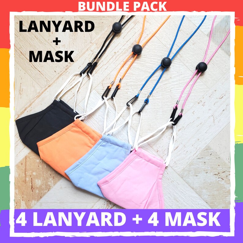 Multi Pack L Mask Lanyard Multi-color Face Mask Necklace - Etsy