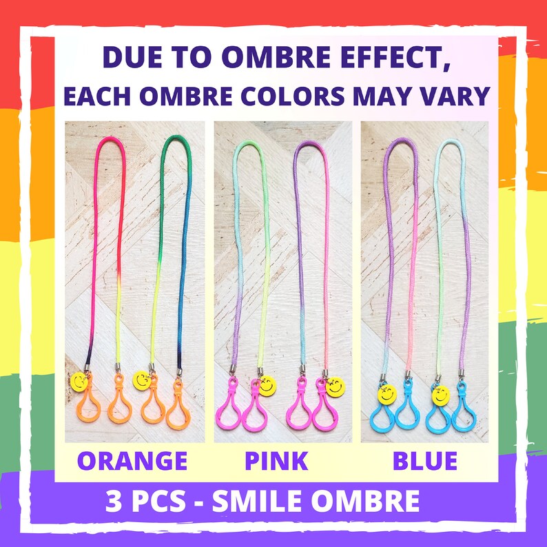 Multi Pack l Mask Lanyard Multi-color Face Mask Necklace | Etsy