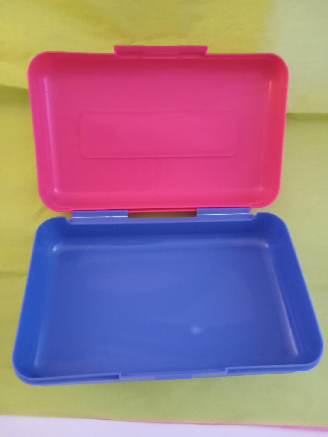 Vintage 1980s Pencil Box Spacemaker Purple Pink Rectangle Storage ...