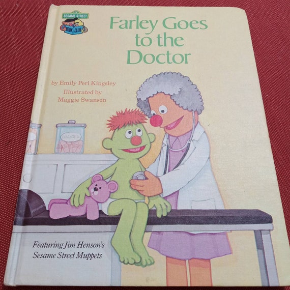 Vintage Sesame Street Hardcover Farley Goes to the Doctor - Etsy