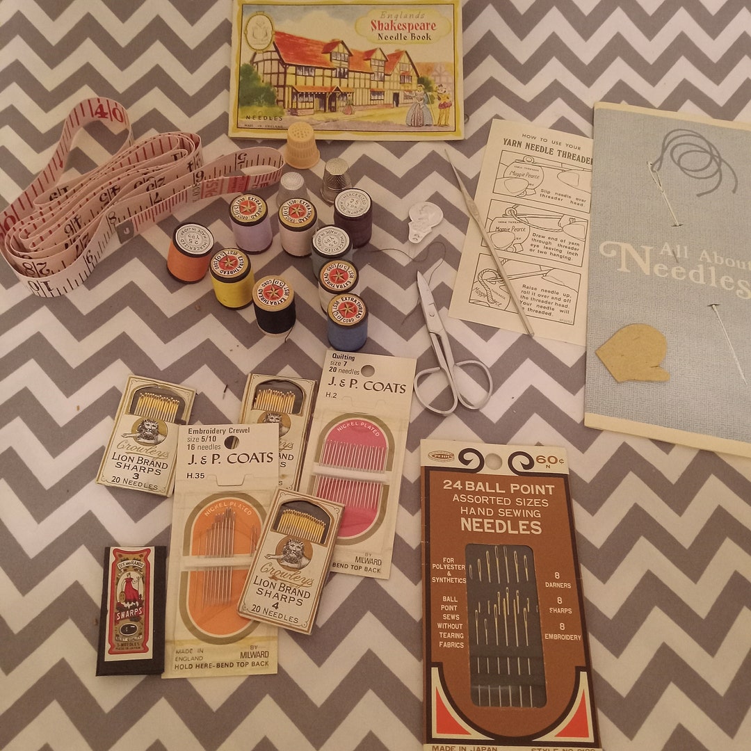 Vintage Needle and Mini Thread Notions Kit Made in Japan - Etsy