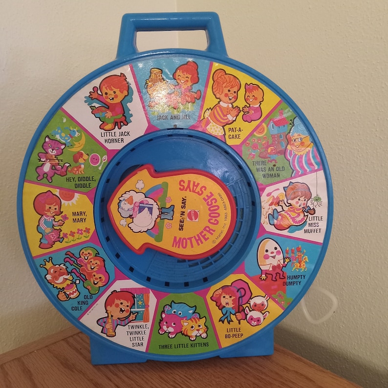Vintage See and Say Mother Goose Rhymes Pull String Montessori Autism ...