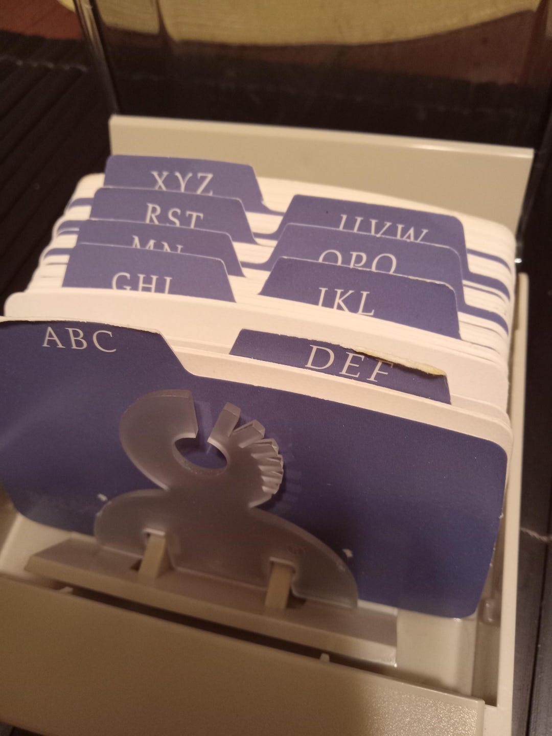 Vintage Bates Small Rolodex Index File Business Card for Desk Home ...