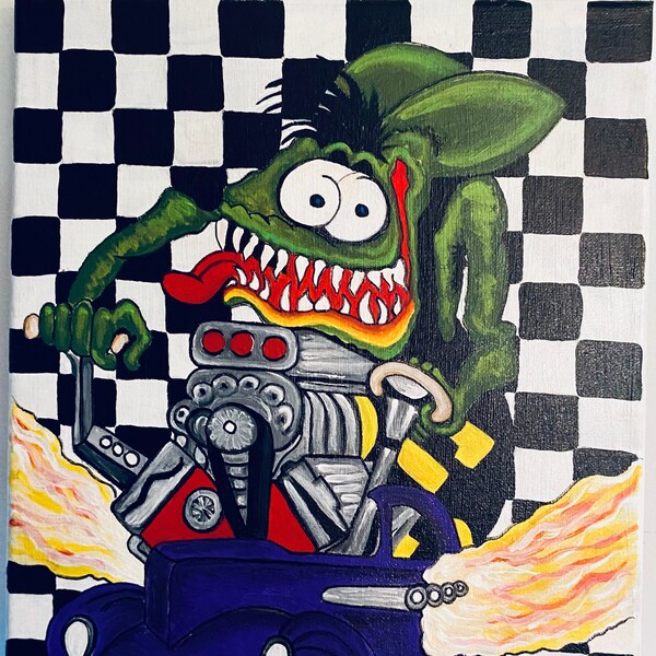 Rat Fink Painting - Etsy
