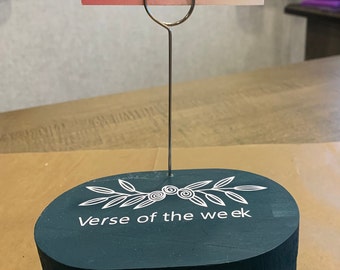 Verse of the Week card Holder Homeschool Scripture Memory Bible Verse ...