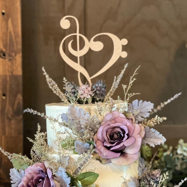 Music Note Cake Topper - Etsy