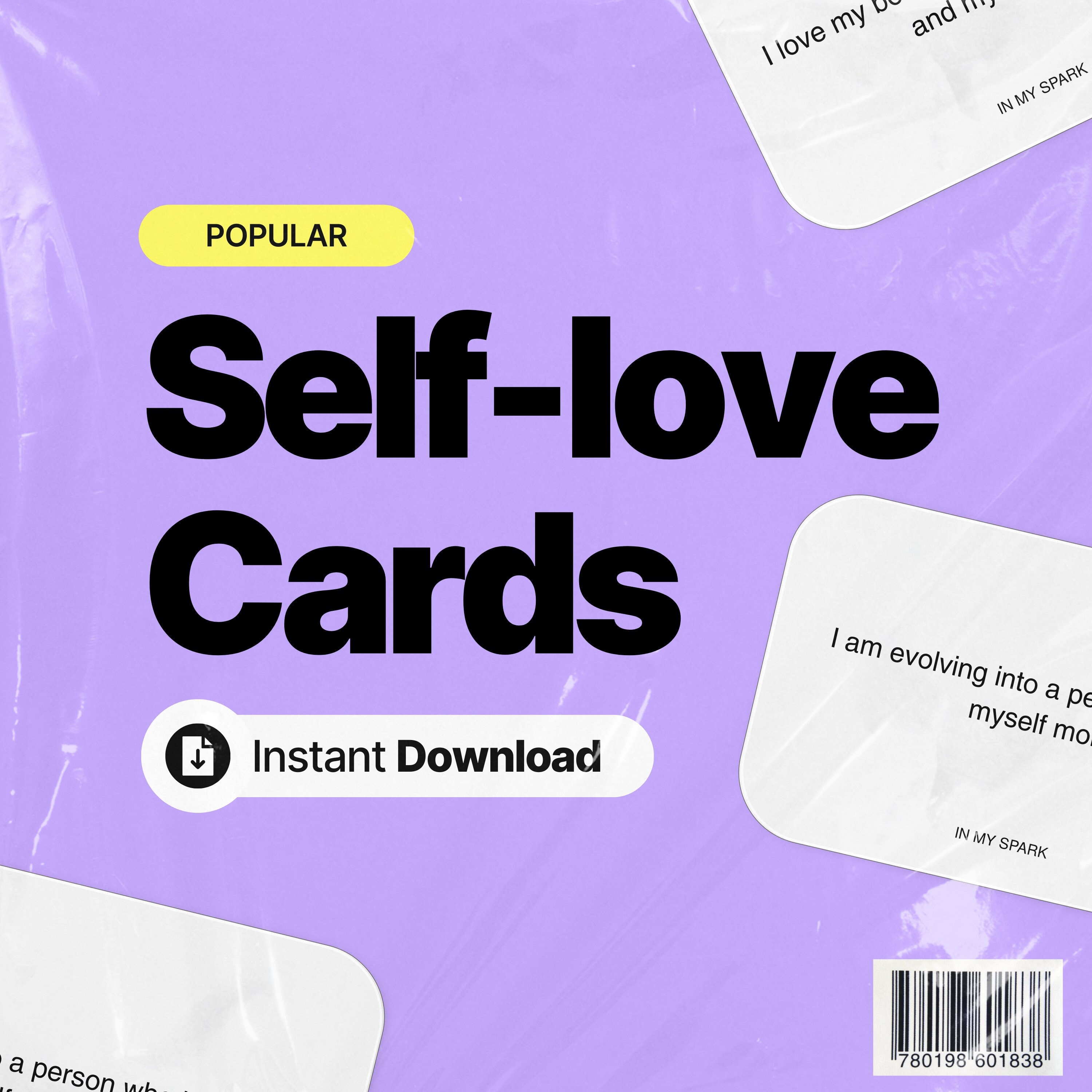 Self-love Cards Affirmations Mindfulness Self-care Instant - Etsy