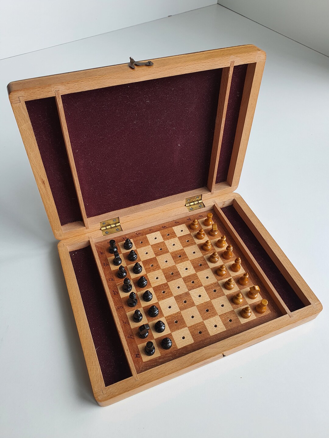 Wooden Soviet Road Chess. Recreation, Game, Tourism USSR Vintage 1975 ...
