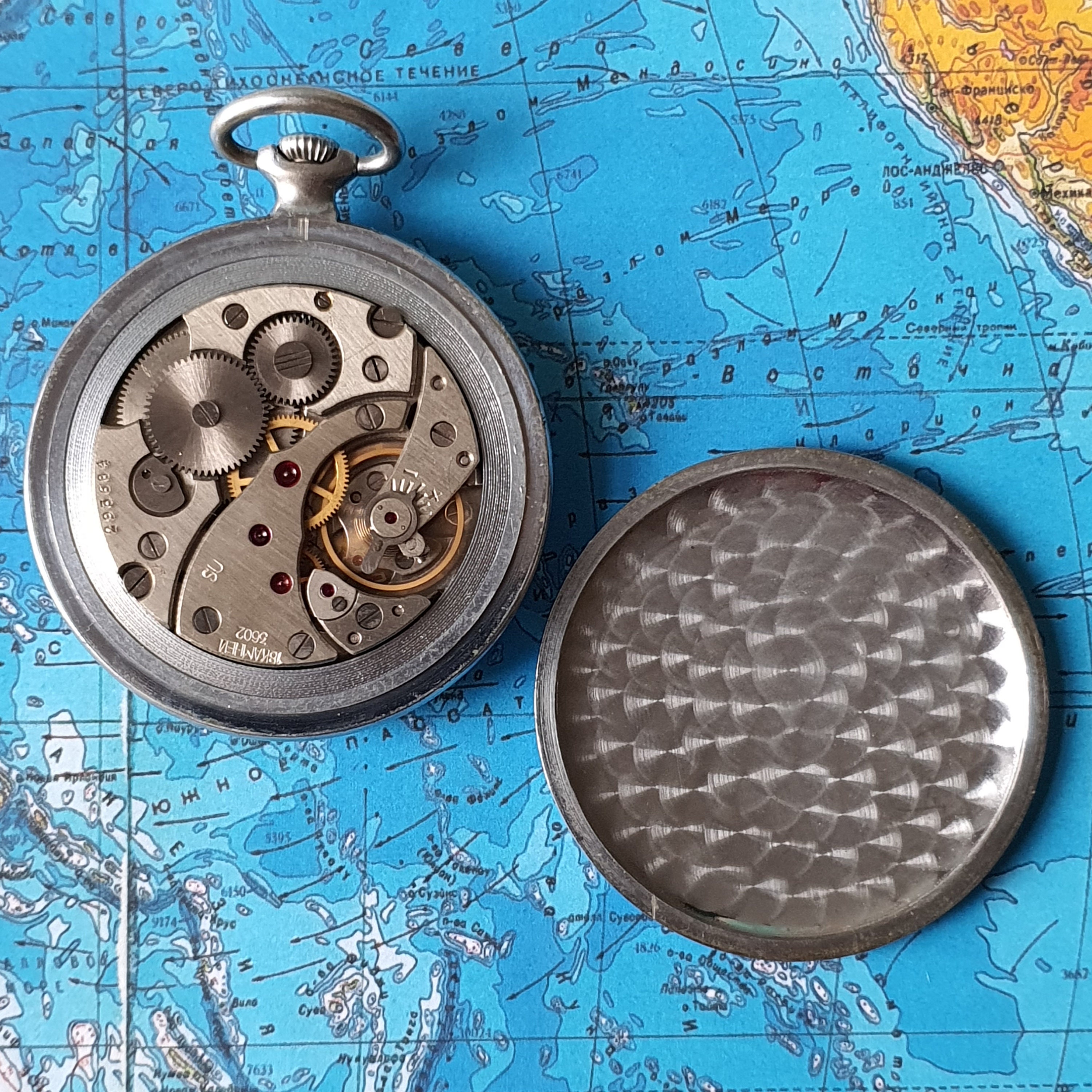 Vintage Soviet Pocket Watch iskra USSR Rare - Etsy