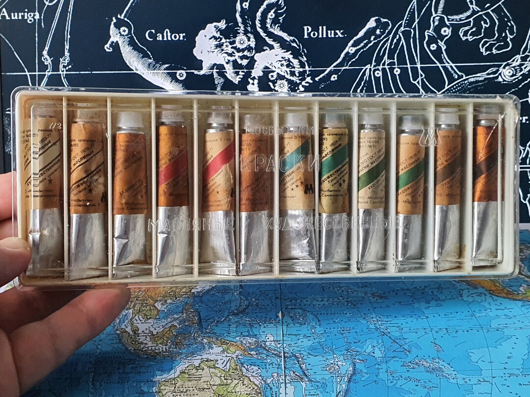 Soviet Set of Artistic Oil Paints of the USSR. Vintage. Paints Are in ...