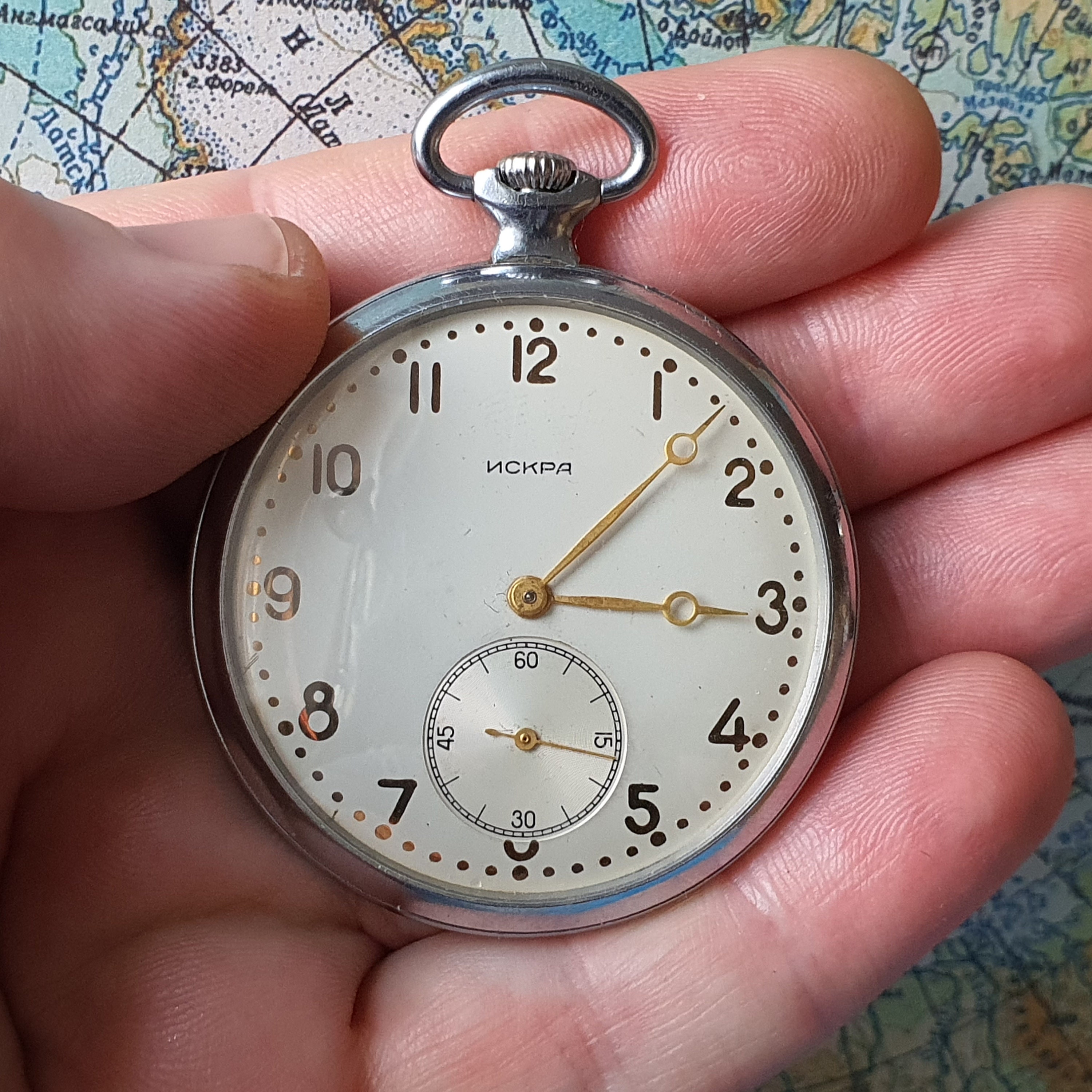 Vintage Soviet Pocket Watch iskra USSR Rare - Etsy
