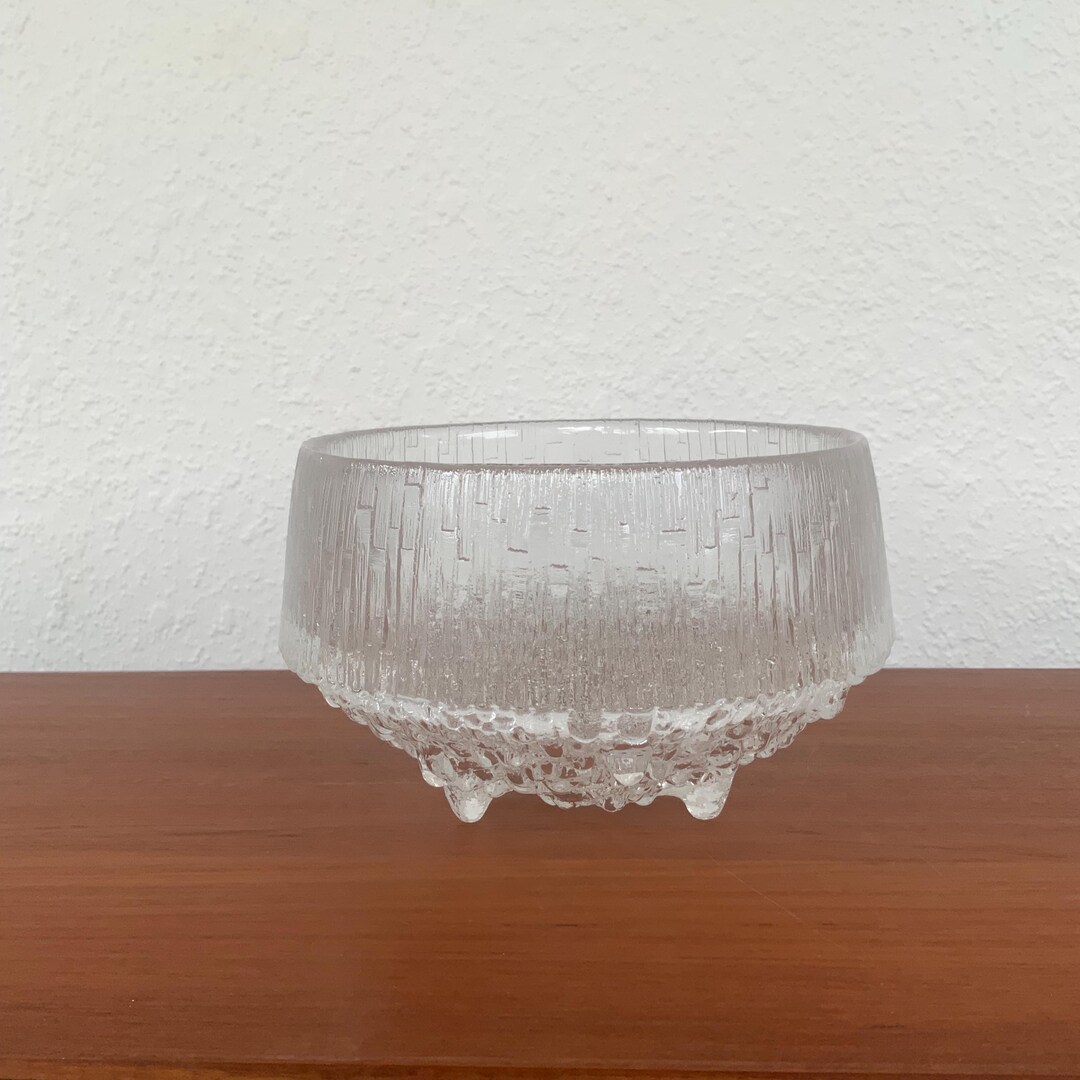 Iittala Ultima Thule Glass 6in Bowl by TAPIO WIRKKALA, Finland - Etsy