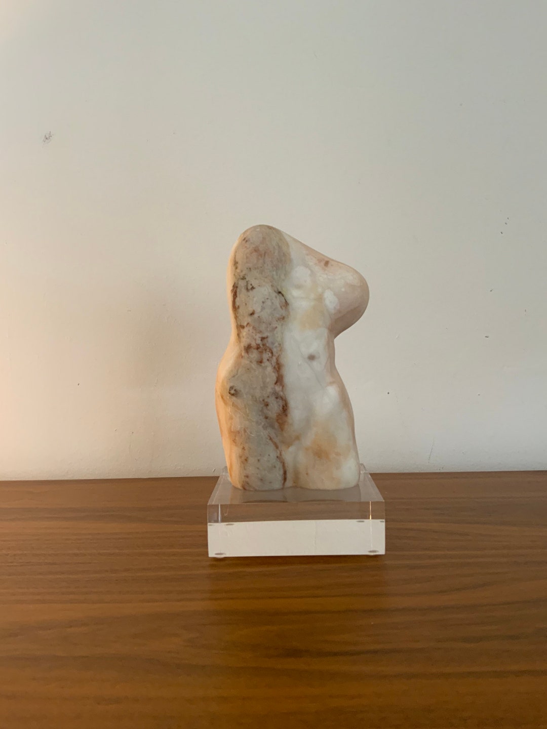 Sharon Spencer Alabaster Stone Torso Sculpture - Etsy