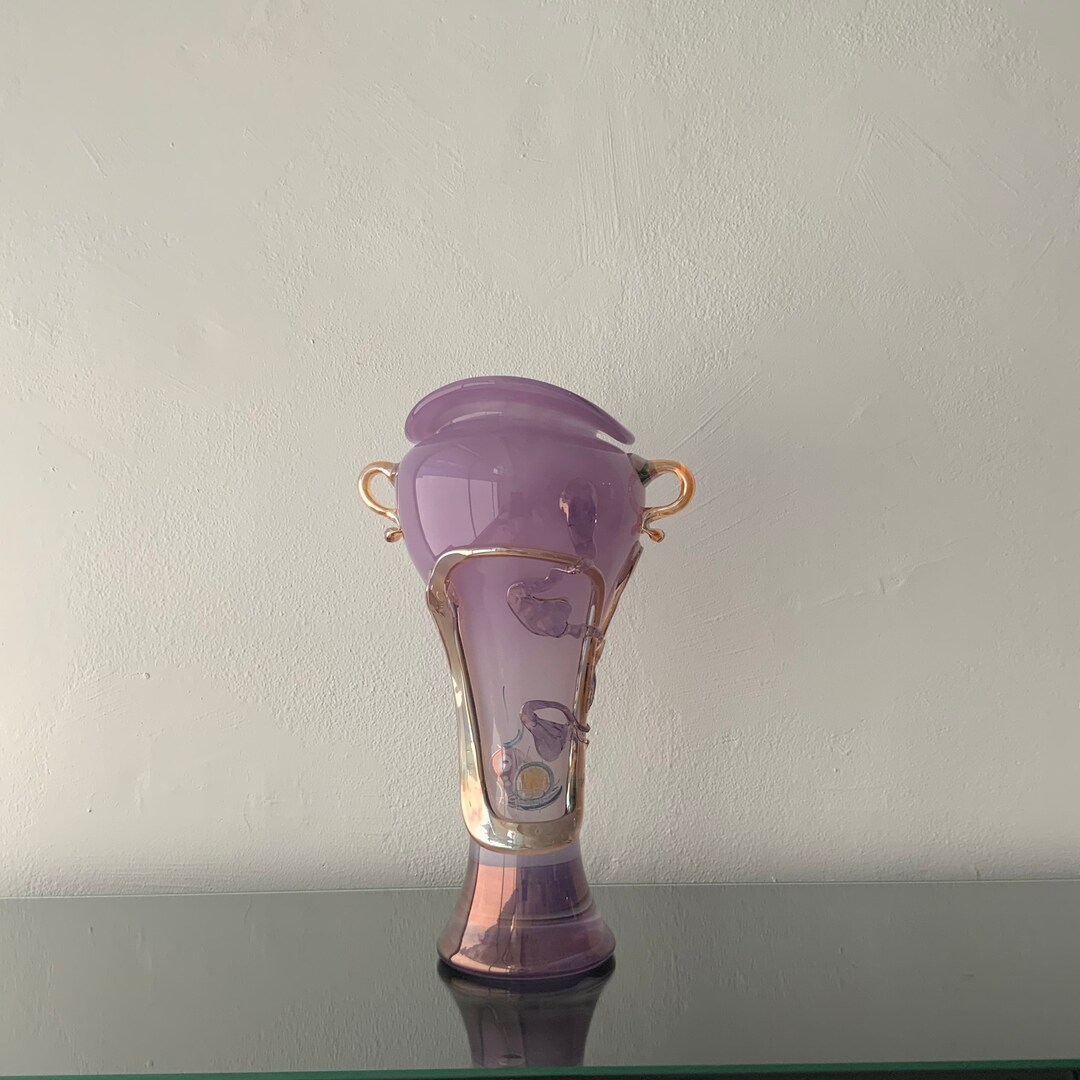 Ion Tamaian Art Glass Tall Vase/sculpture - Etsy