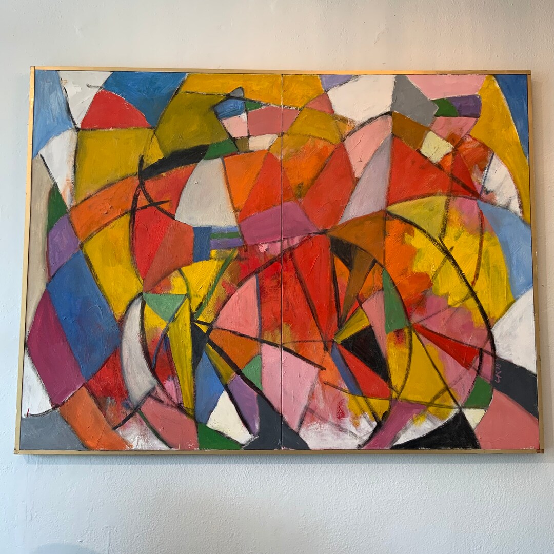 Larry Kessler “bicyclist” Original Oil on Canvas Painting - Etsy