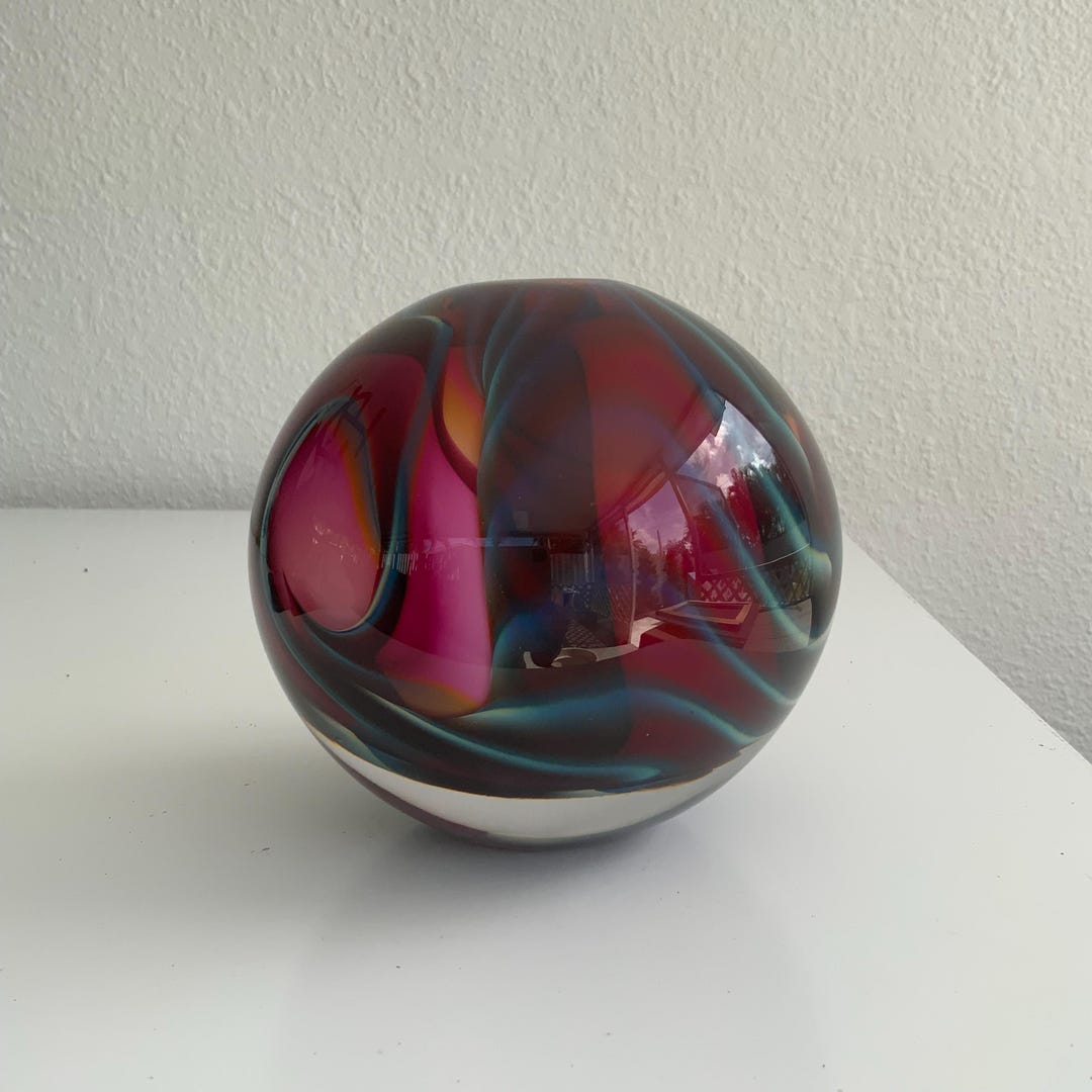 Peter Layton London Glassblowing Studio Art Glass Vase - Etsy