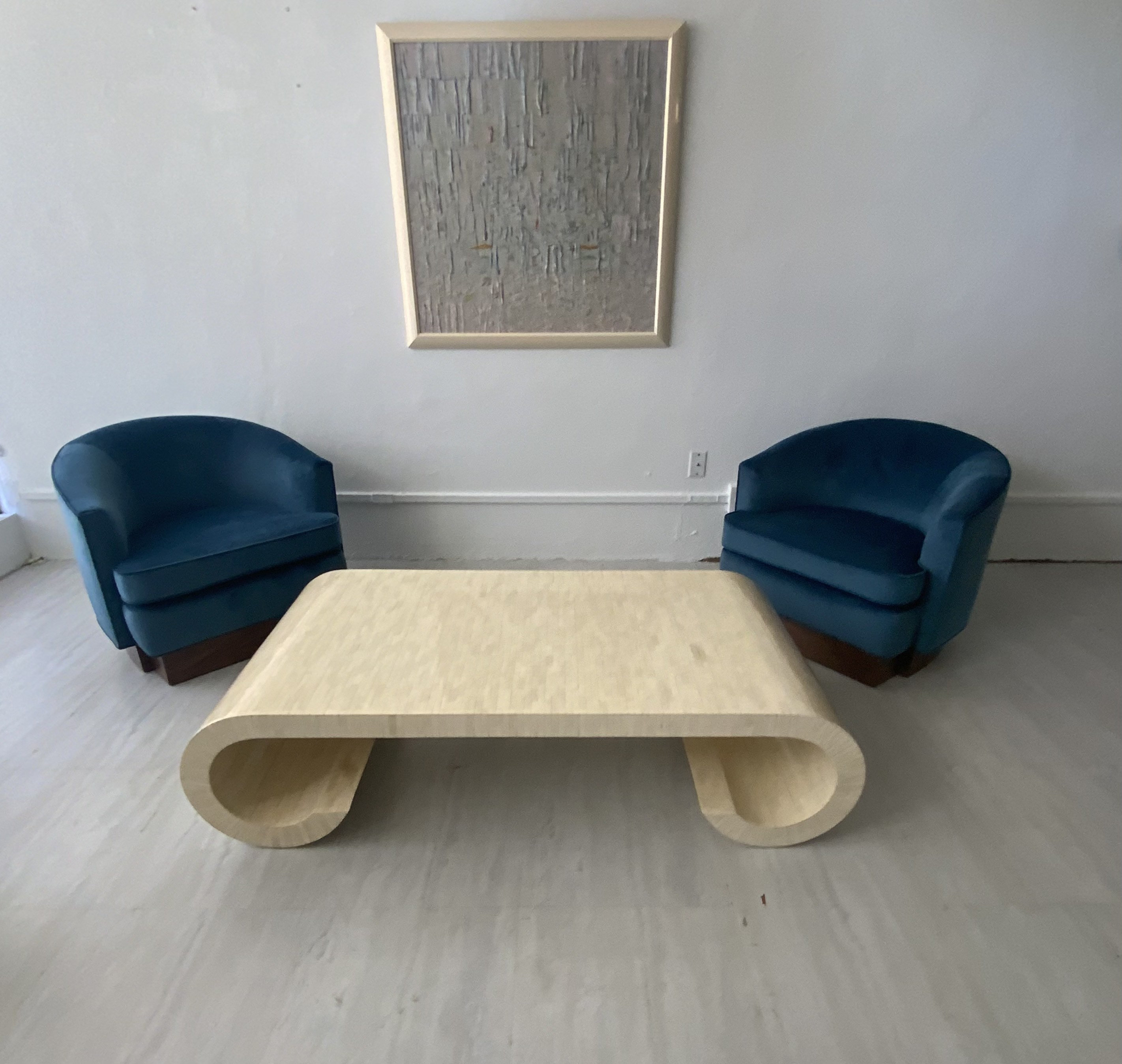 Enrique Garcel Scroll Tessellated Bone Inlay Cocktail Table - Etsy