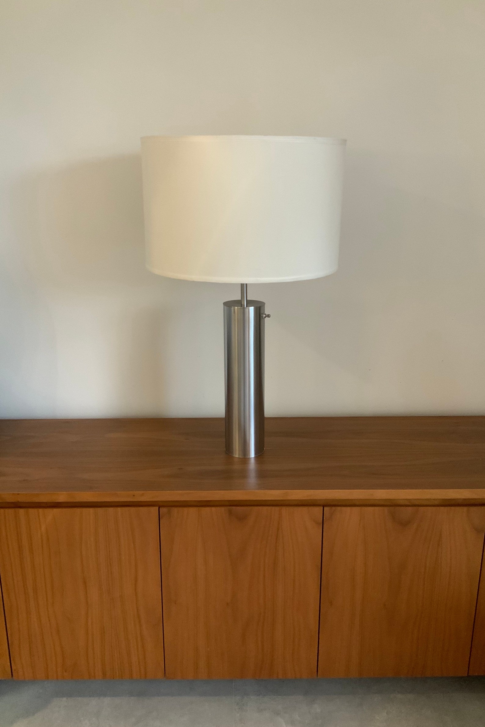 Walter Von Nessen for Nessen Studio NY Satin Nickel Cylinder Lamp - Etsy