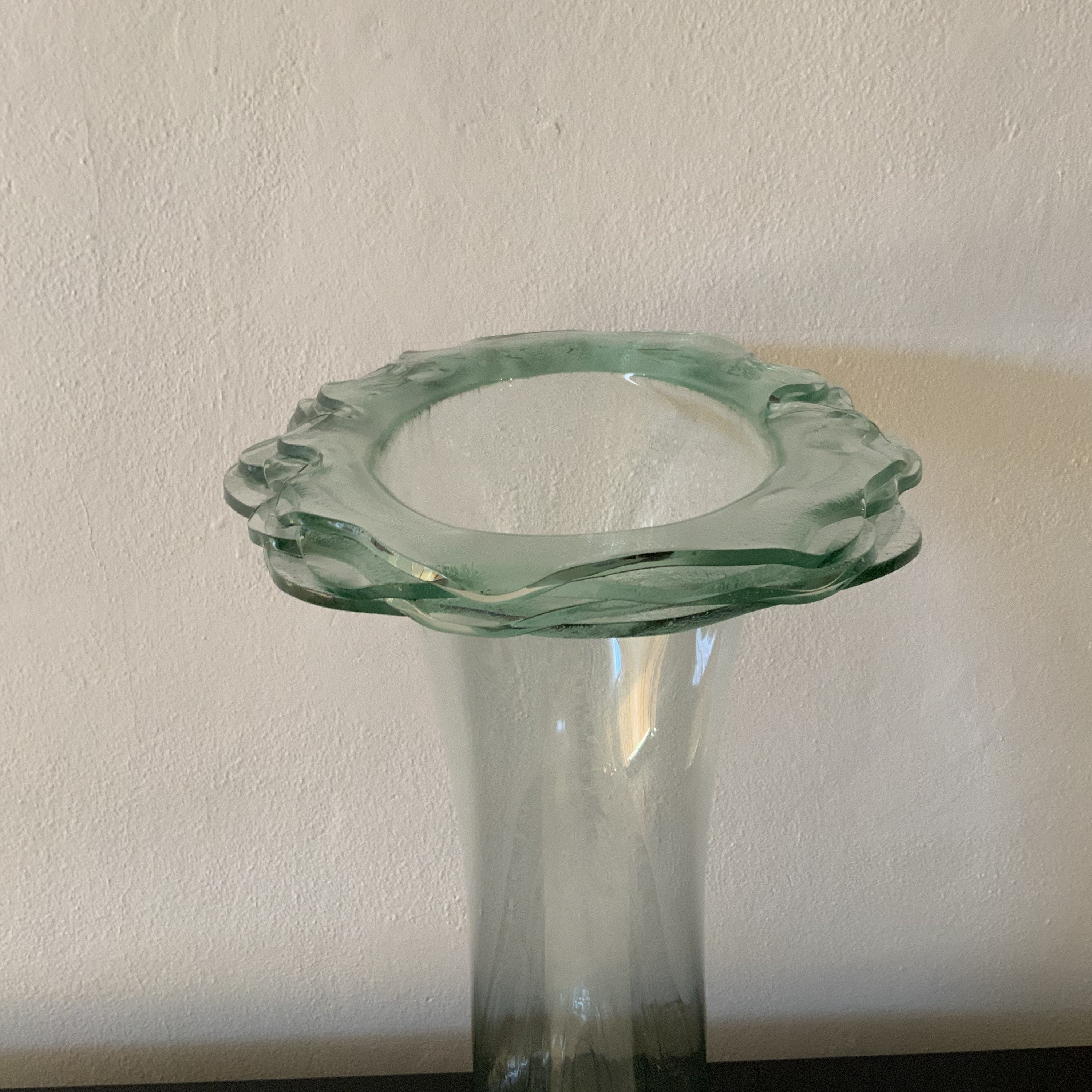 Monumental Tony Evans Art Glass Sculptural Vase - Etsy