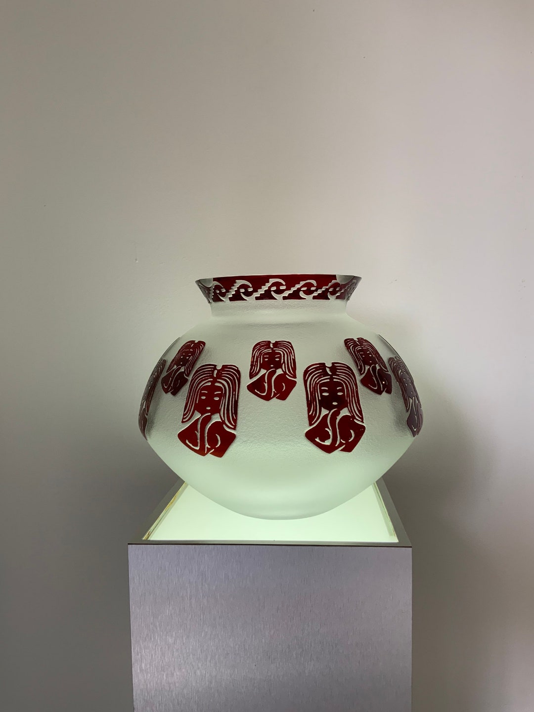 Richard Weisl “ Kaiser” Art Glass Vessel - Etsy