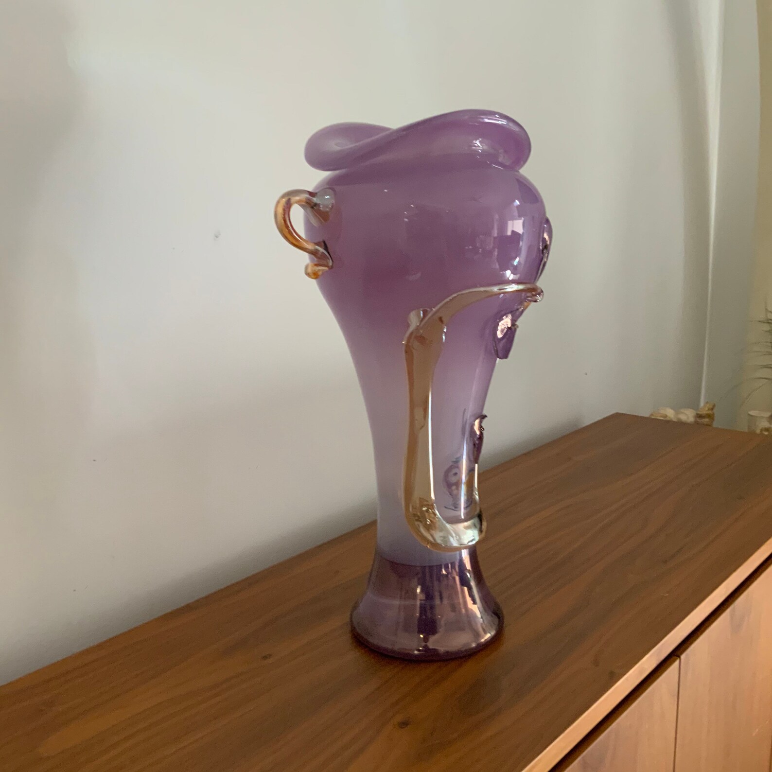 Ion Tamaian Art Glass Tall Vase/sculpture - Etsy