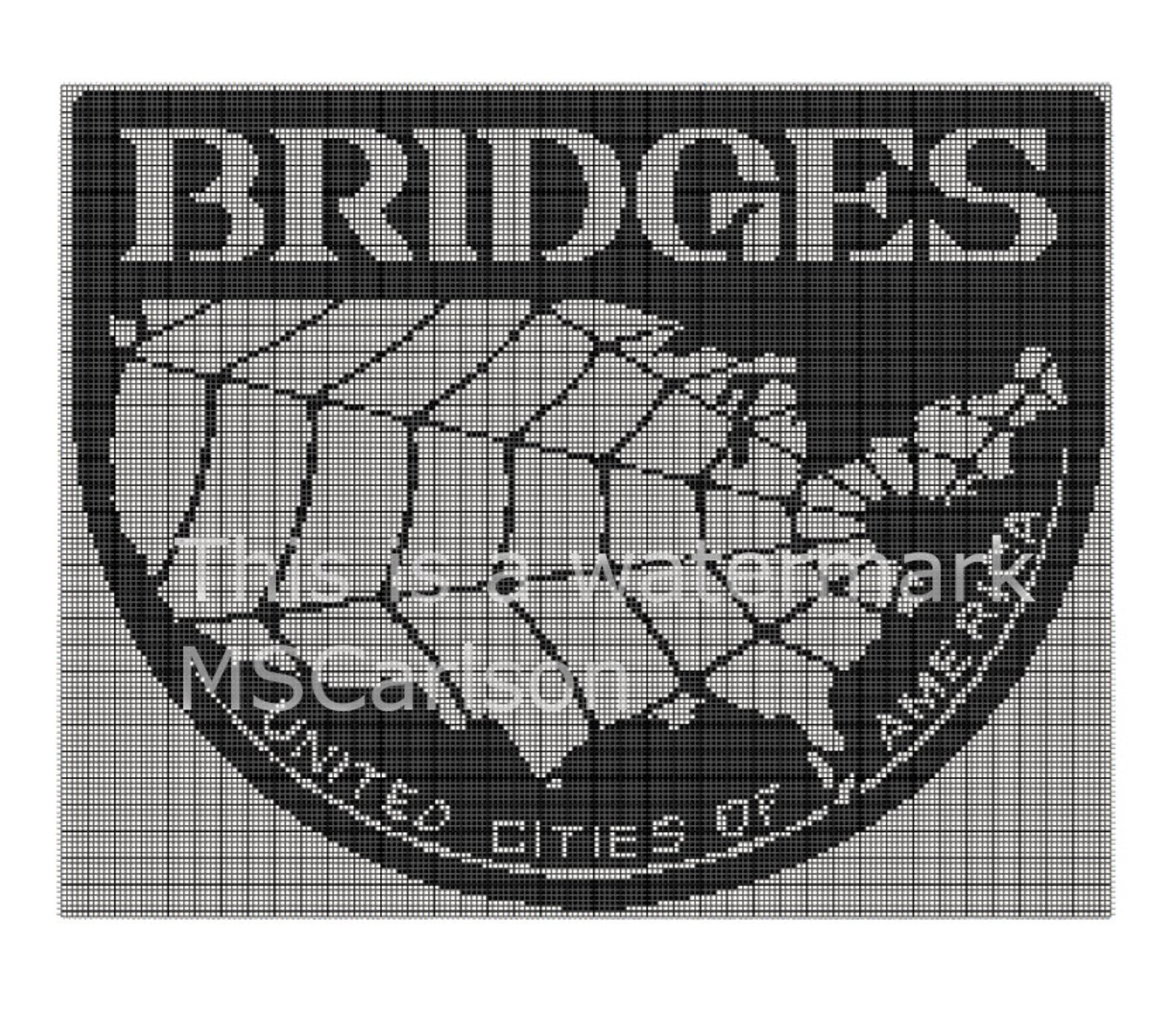 Bridges Logo Cross Stitch Pattern - Etsy