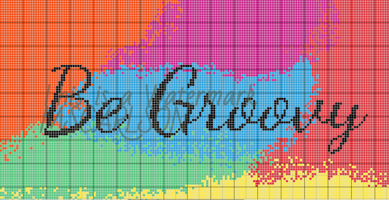 Be Groovy Cross Stitch Pattern - Etsy