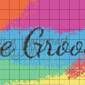 Be Groovy Cross Stitch Pattern - Etsy