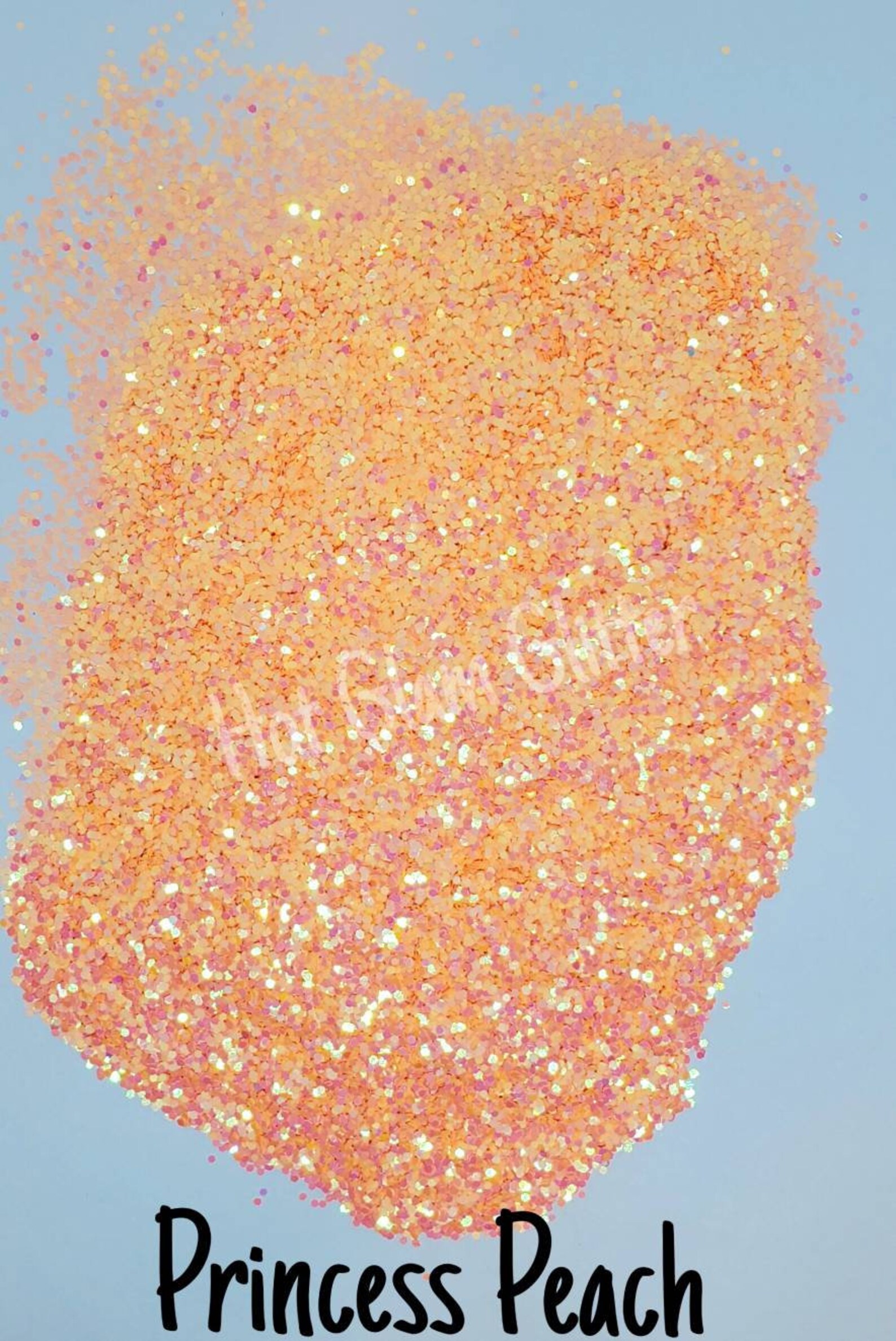 Princess Peach Peach Glitter Peach Chunky Glitter Cosmetic - Etsy