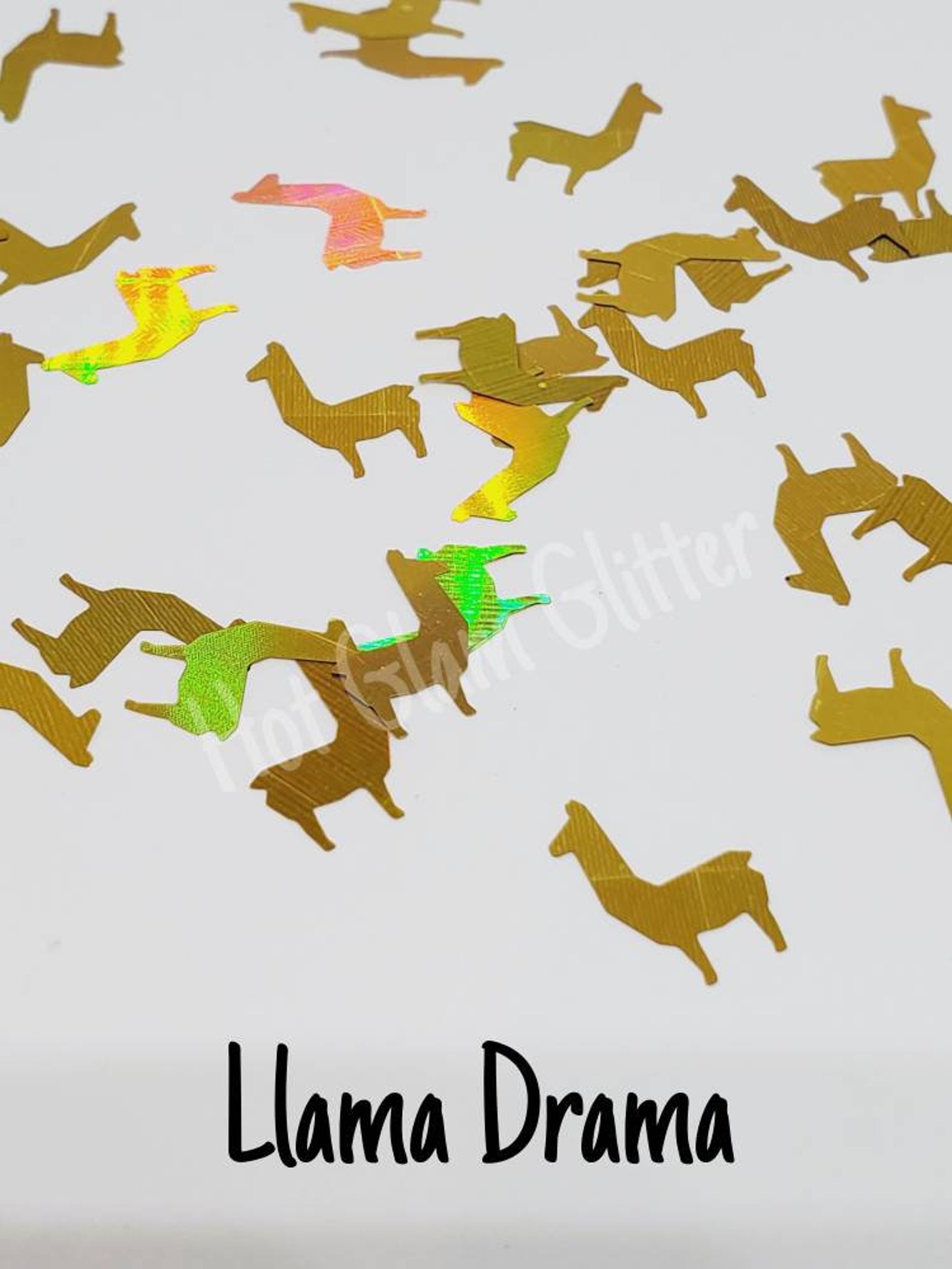 Llama Drama Llama Shape Glitter Llama Confetti - Etsy Italia