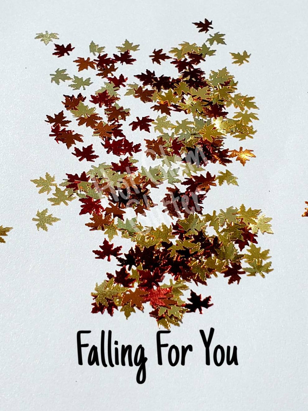 Falling for You || Fall Leave Glitter, Leaf Glitter, Maple Leaf Glitter ...