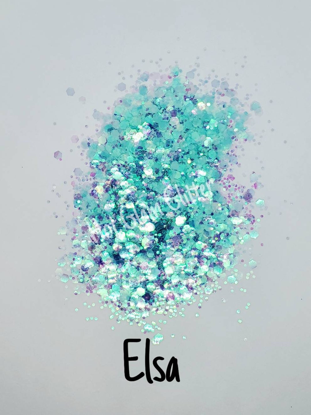 Elsa || Iridescent Blue Glitter, Opal Glitter, Light Blue Glitter ...