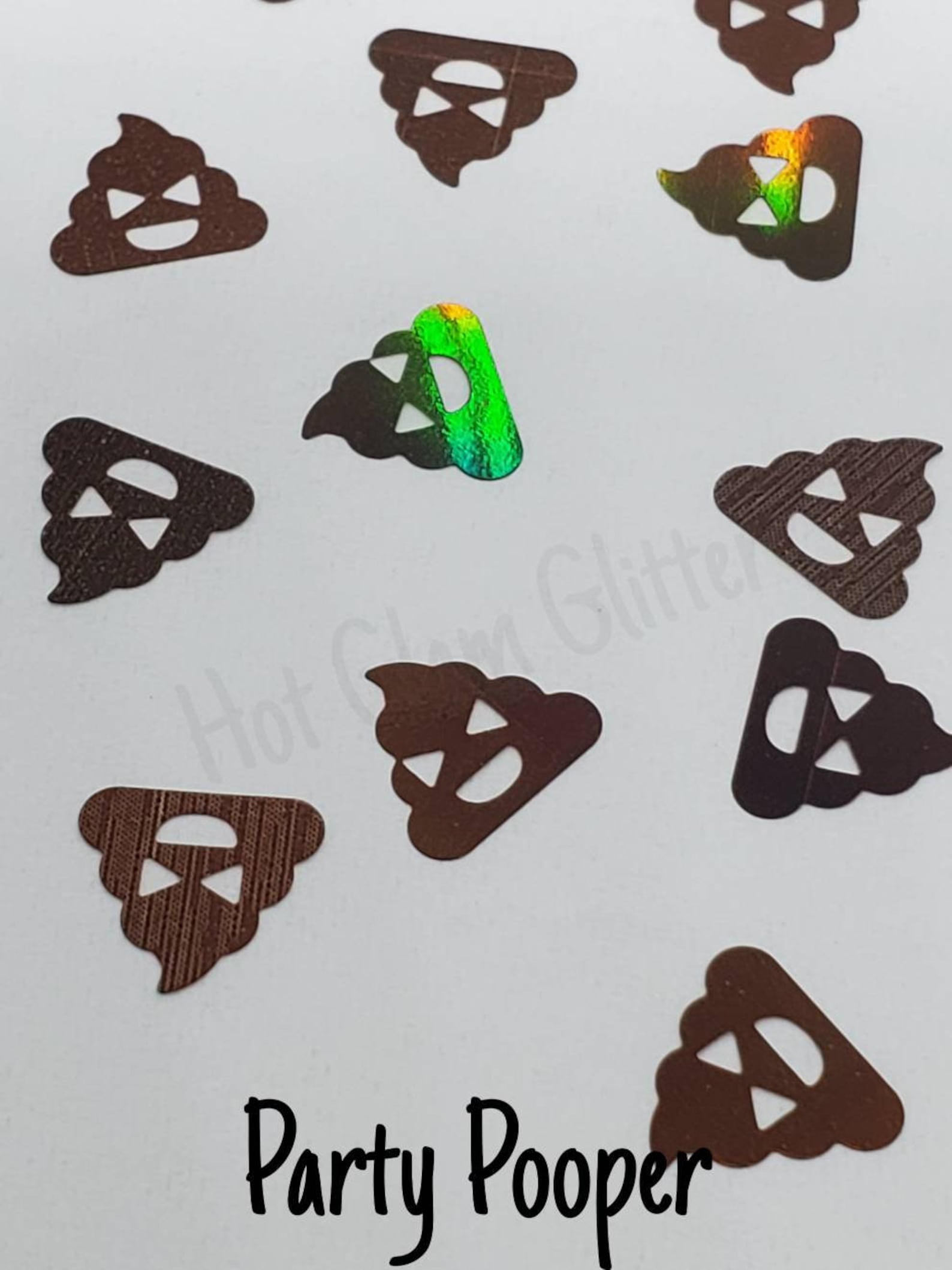 Party Pooper Poop Emoji Confetti Poop Emoji Glitter | Etsy