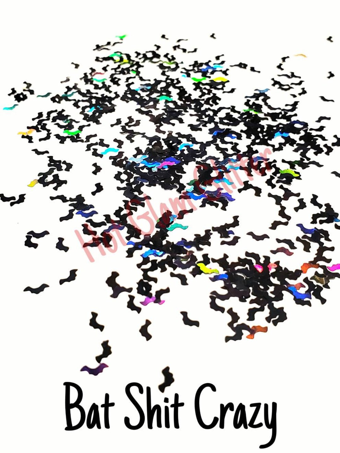 Bat Shit Crazy Holographic Black Bats Halloween Confetti - Etsy