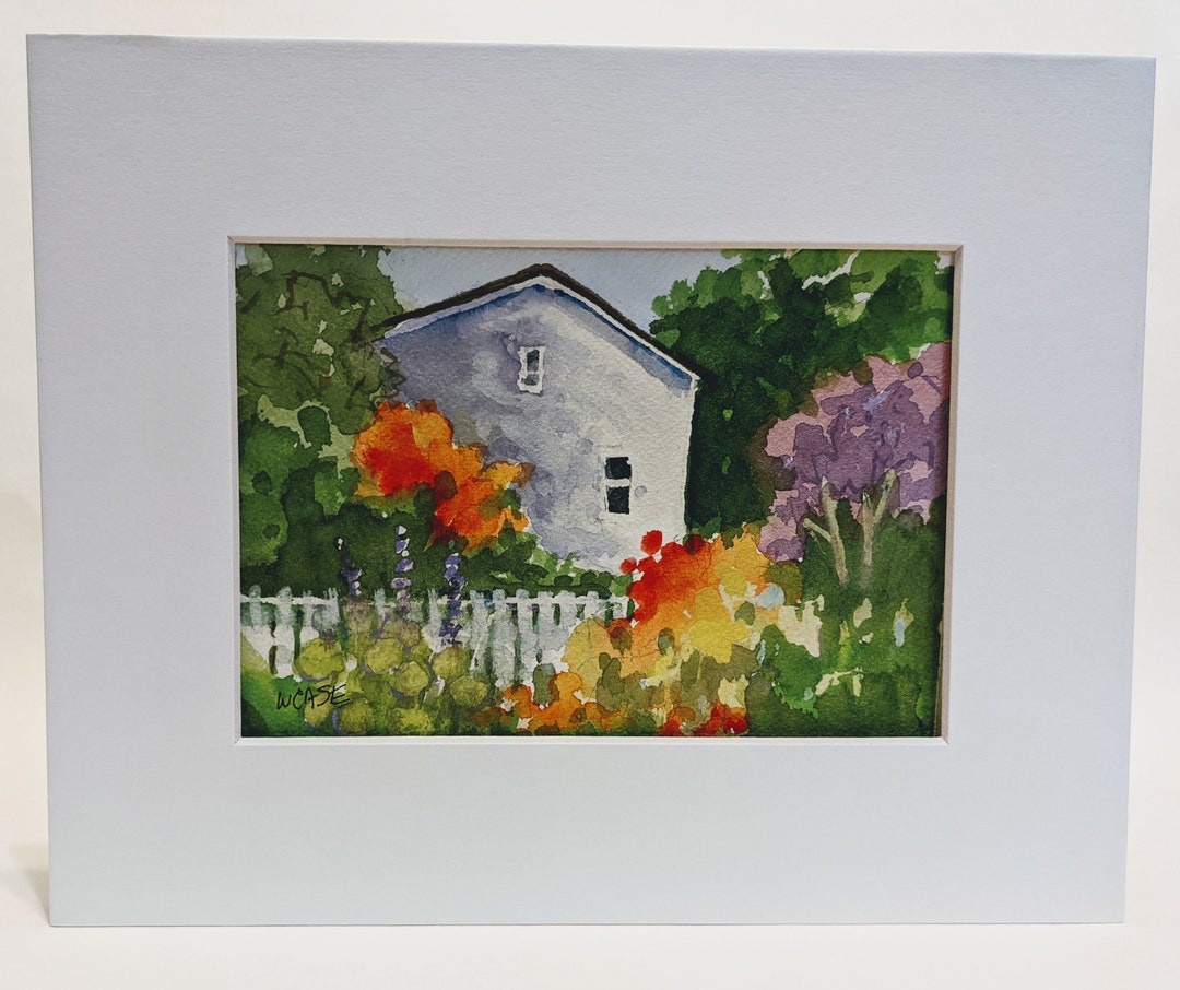 Yard Colors //watercolors Original Paintings Housewarming Gift for Wife ...