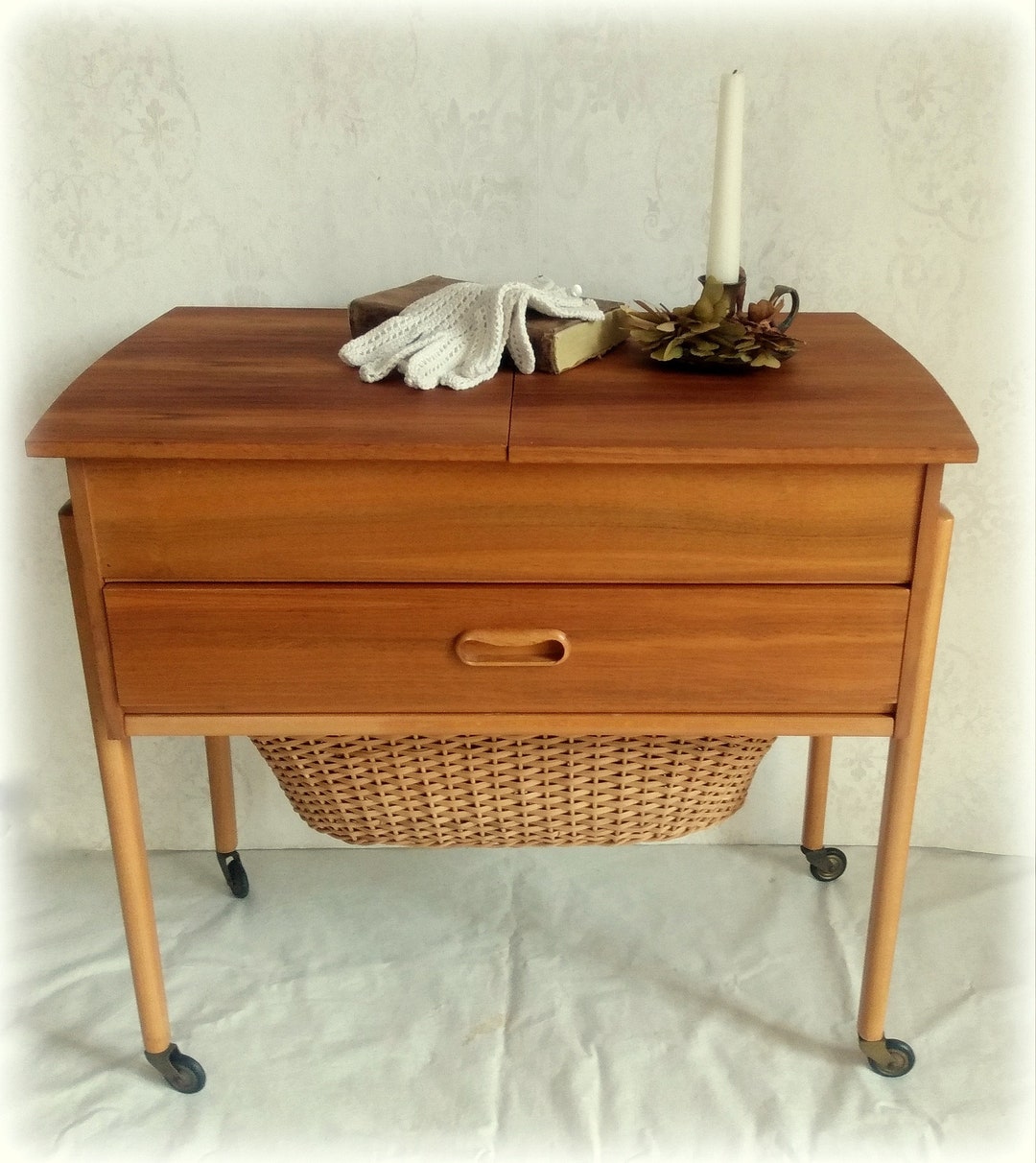 Sewing Trolley Sewing Box Trolley Vintage Retro 50s/60s - Etsy