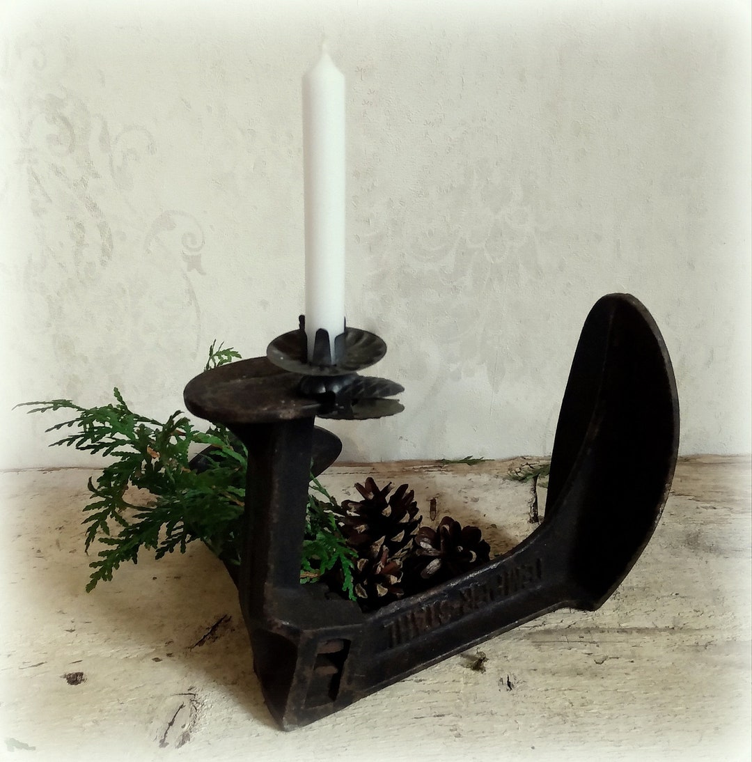 Ancient Anvil Shoemaker's Iron as a Winter Arrangement/candle Holder - Etsy