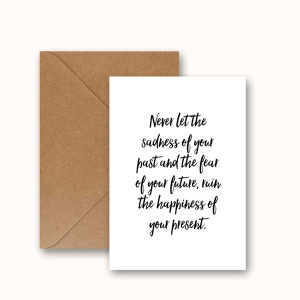 Positive Quote Greeting Card - Etsy