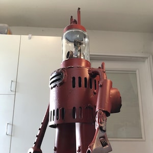 Scrap Metal Robot 148, A Red Robot With a Jar Head and Available for ...