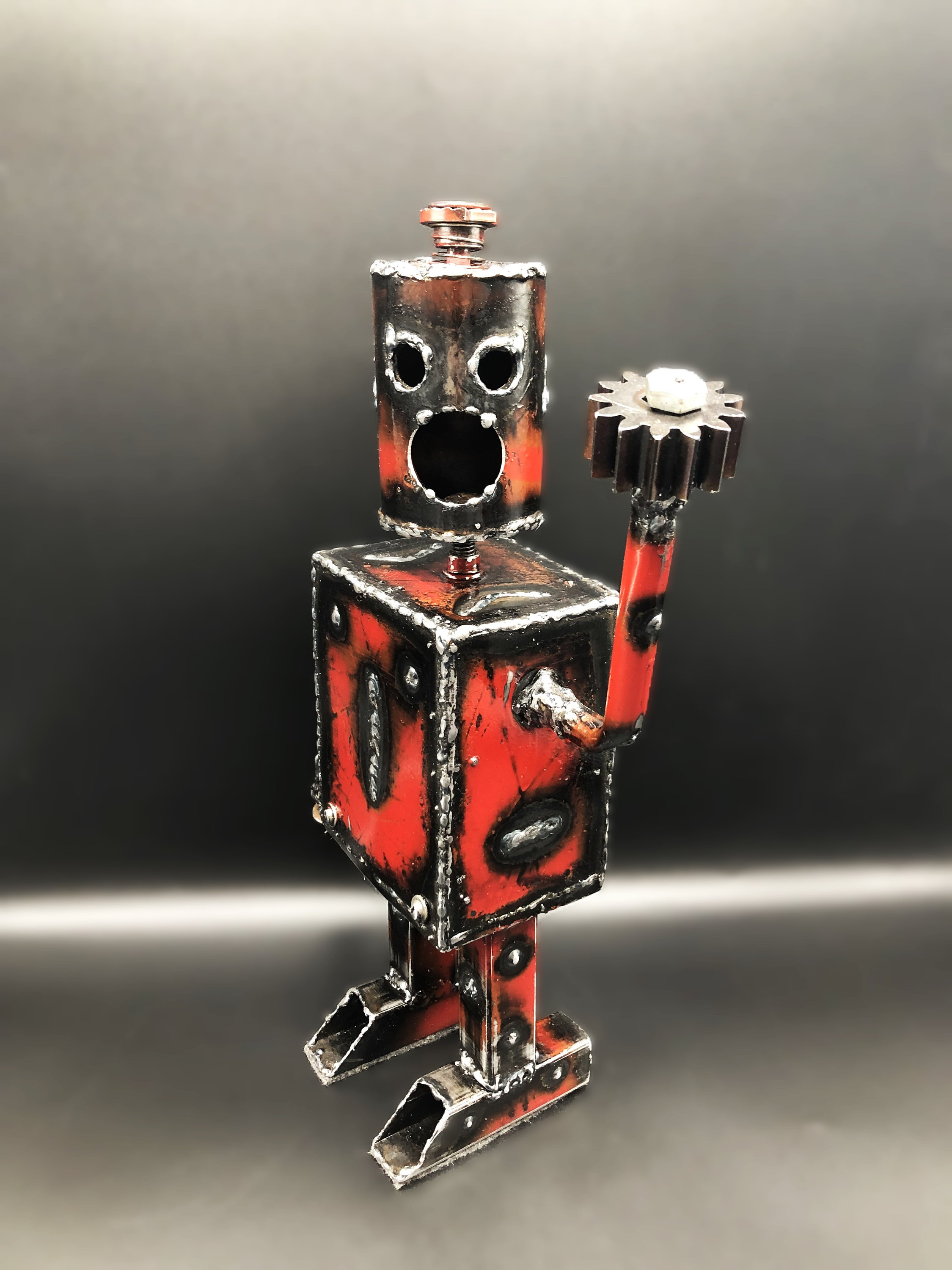 Robot Army Z 135, A Welded Metal Robot Zombie Sculpture Made From Sheet ...