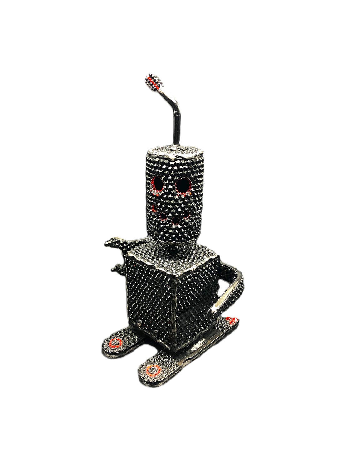 Robot Zombie 169, A Welded Metal and Glass Beaded Sculpture, A Nice ...
