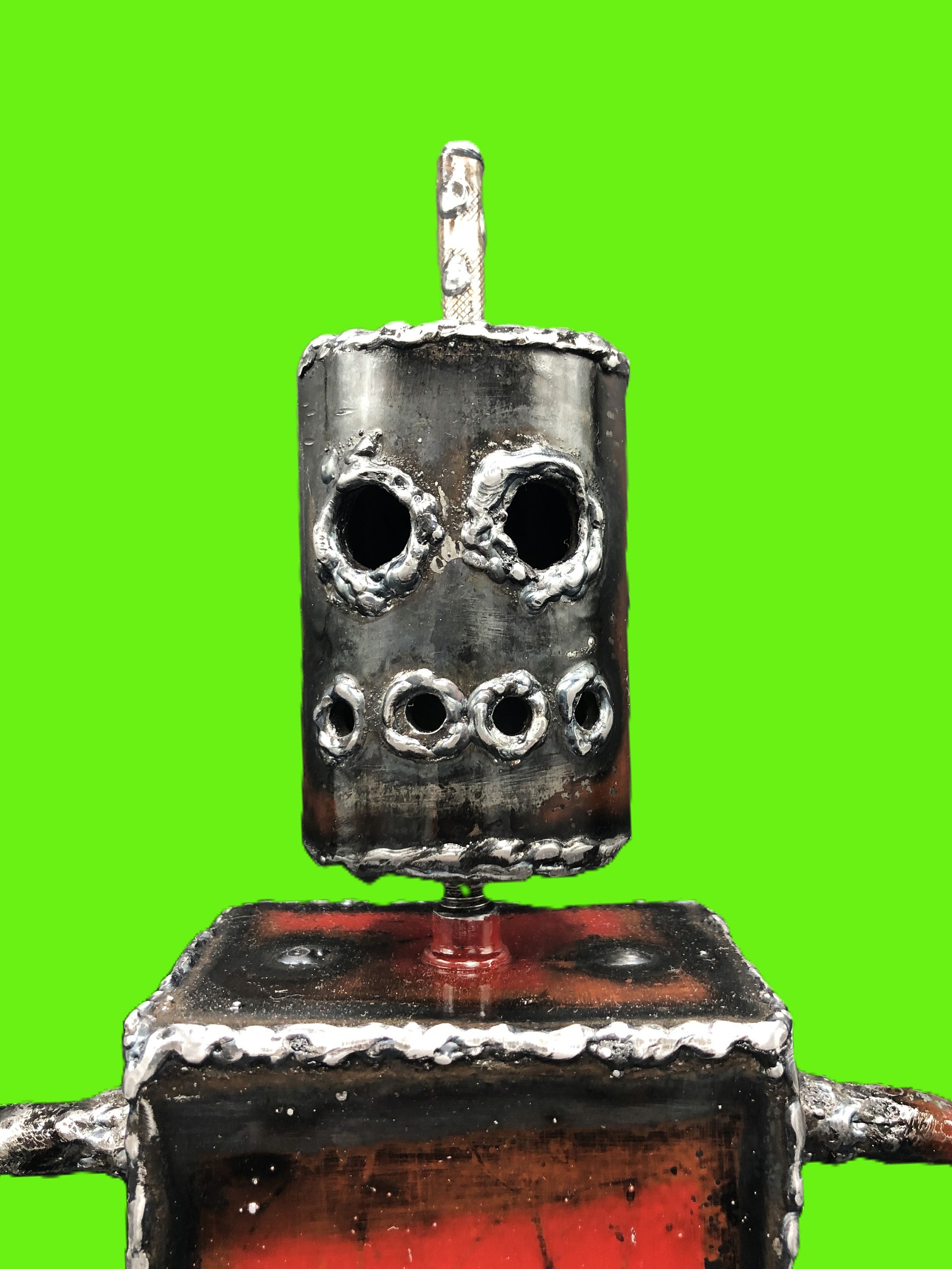 Robot Army Z 136, A Welded Metal Robot Zombie Sculpture With Rotating ...