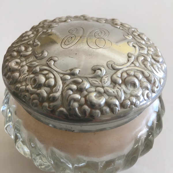 Glass Powder Jar - Etsy