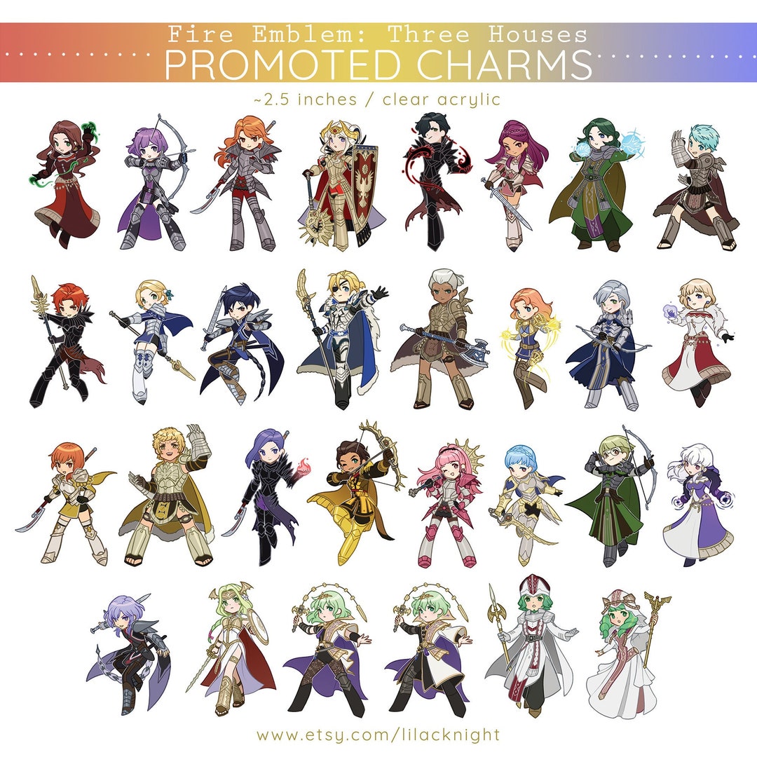 Fire Emblem: Three Houses Promoted Class Acrylic Charms - Etsy